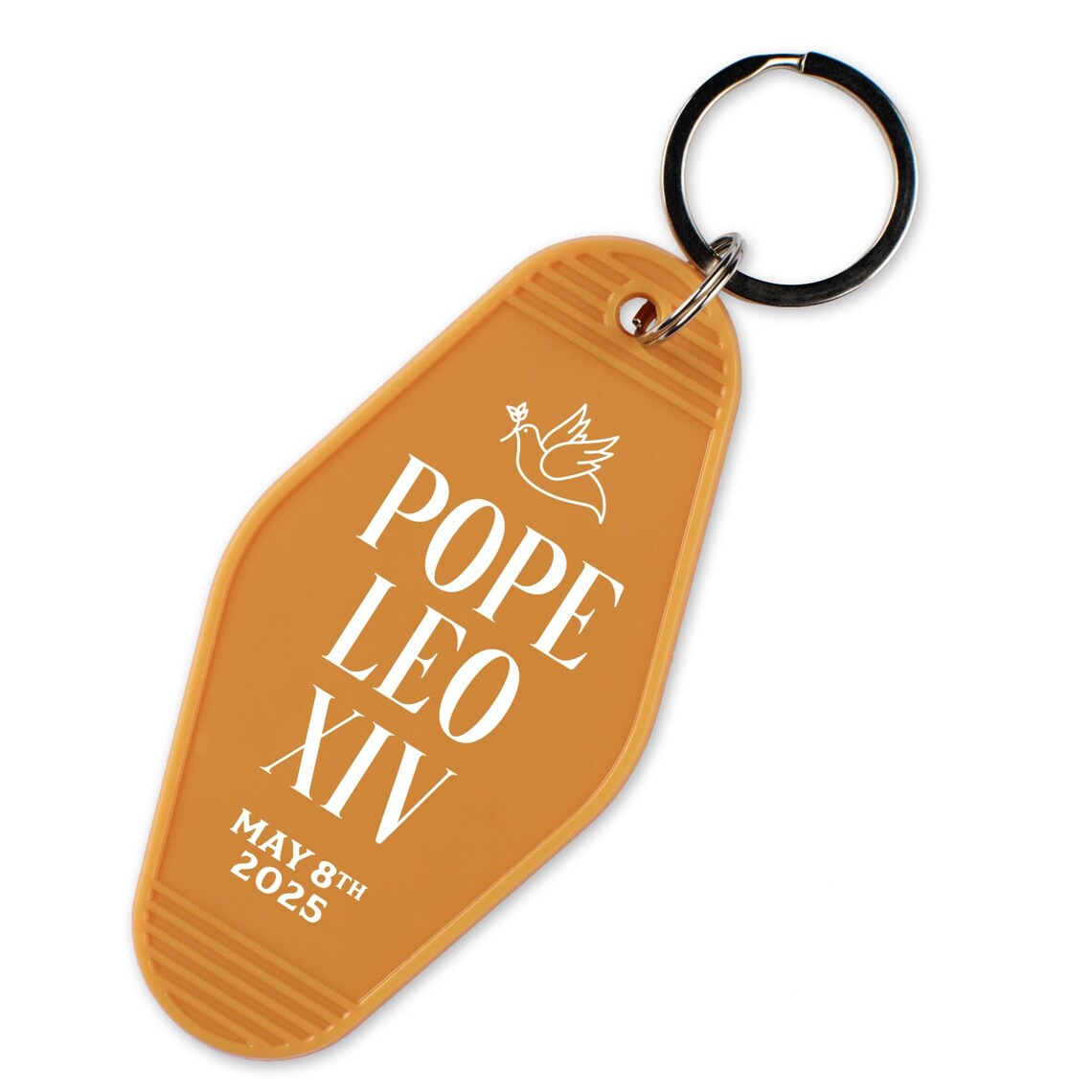 Pope Leo XIV Motel Keychain, New Pope First American Pope Keepsake ...