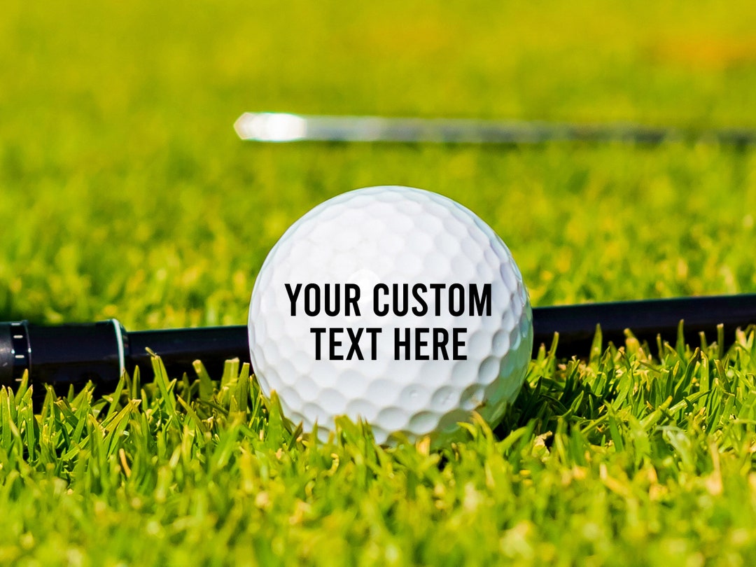 Custom Text Golf Ball, Cute Funny Golf Gift, Gift for Golfing Dad ...