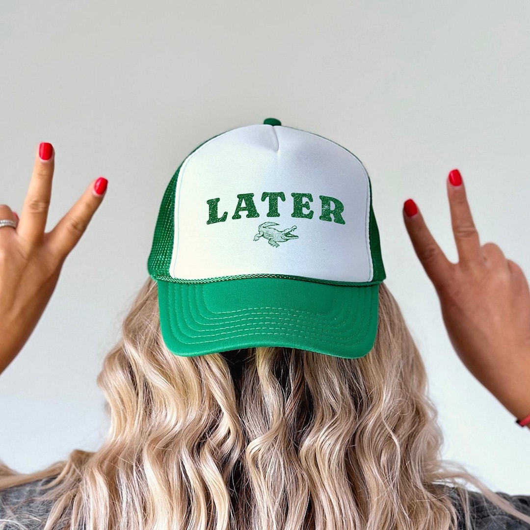 Distressed Later Alligator Trucker Cap, Funny Distressed Women's Hat ...