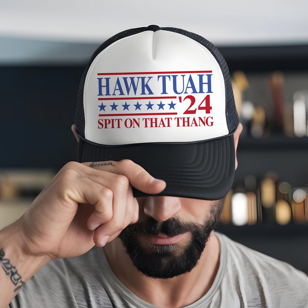 Hawk Tuah 24 Trucker Cap, Cute Women's Trucker Hat, Trendy Hat, Funny ...