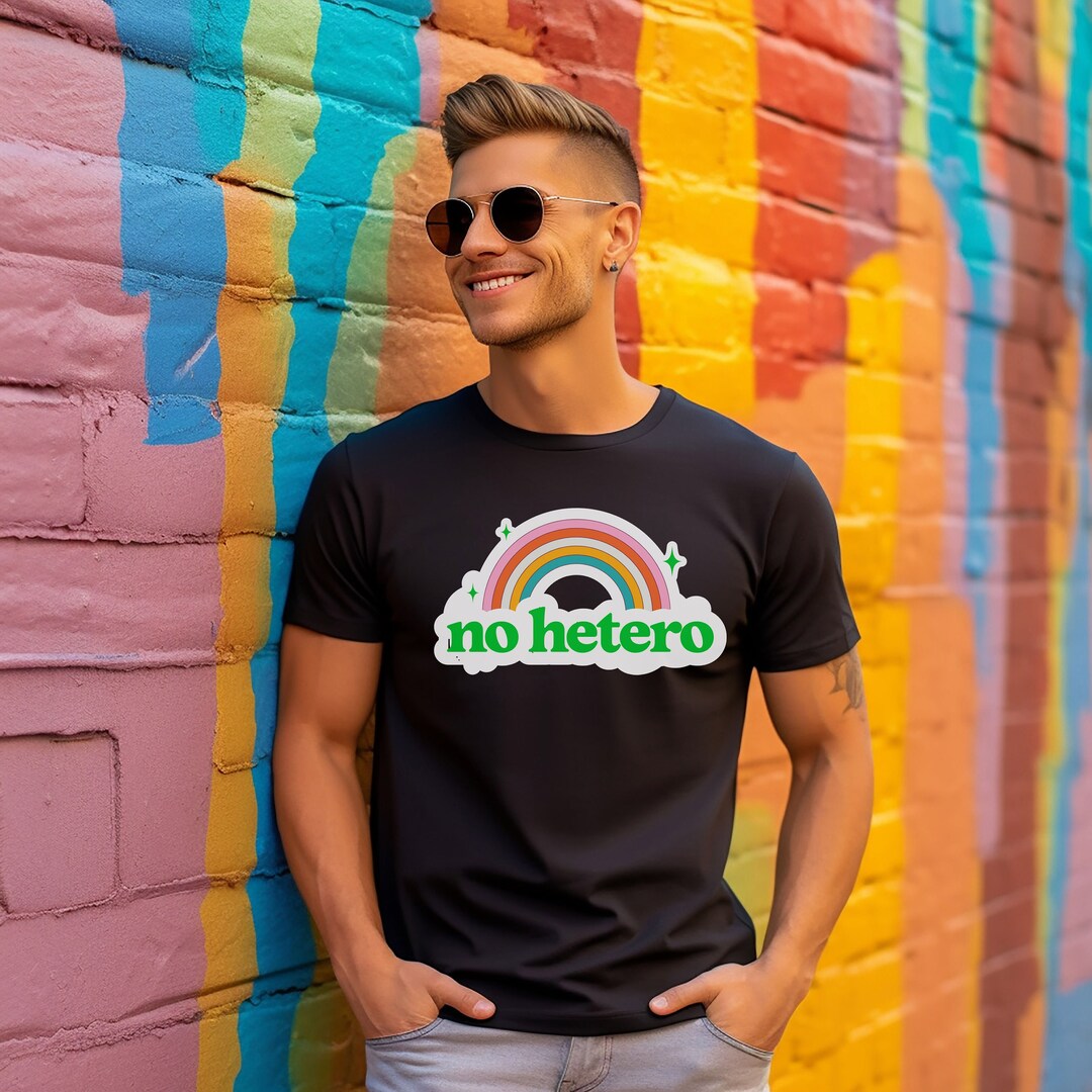 No Hetero Pride Unisex T-shirt, Pride Shirt, LGBTQ Tee, Gay T-shirts ...
