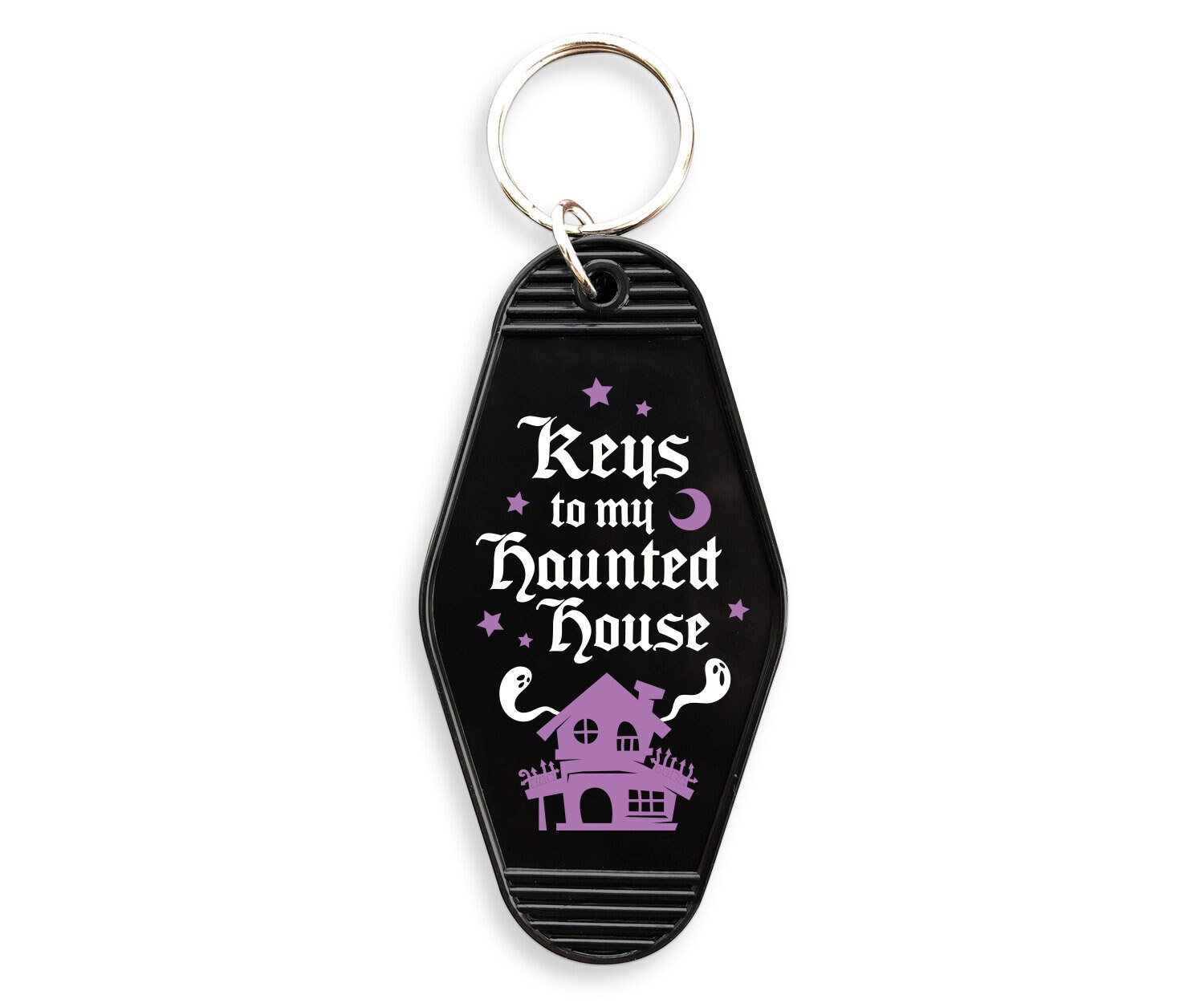 Keys to My Haunted House Motel Keychain, Cute Retro Style Keychain Gift ...
