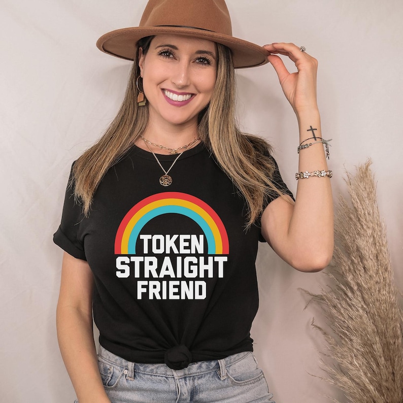 Token Straight Friend Unisex T-shirt, Pride Shirt, LGBTQ Ally Tee, Gay ...