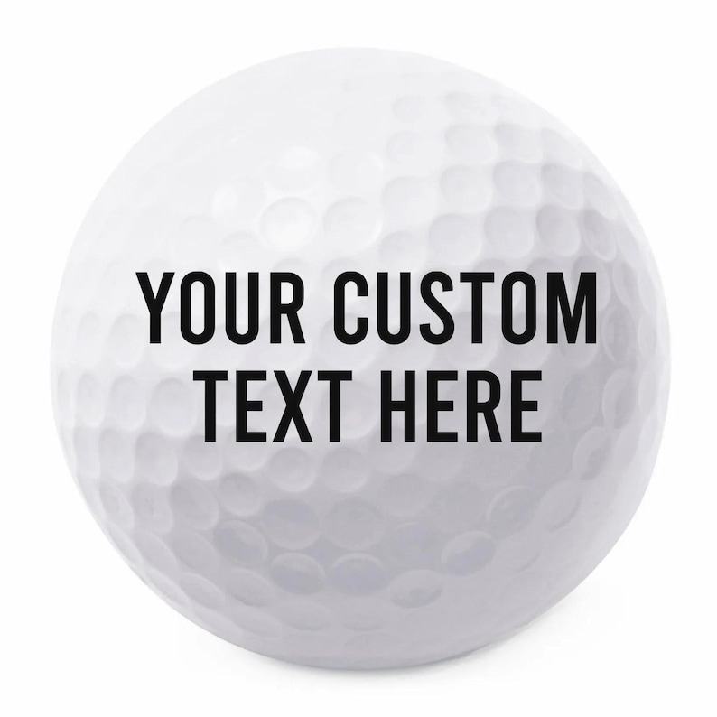 Custom Text Golf Ball, Cute Funny Golf Gift, Gift for Golfing Dad ...