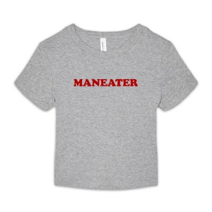 Maneater Baby Tee, Cute Soft Girl Baby Fit Shirt, Baby Crop Tee, Y2K ...