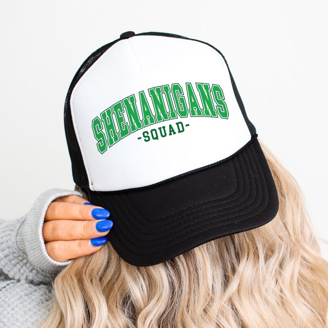 Shenanigans Squad Trucker Cap, Cute Women's St. Patrick's Day Trucker ...