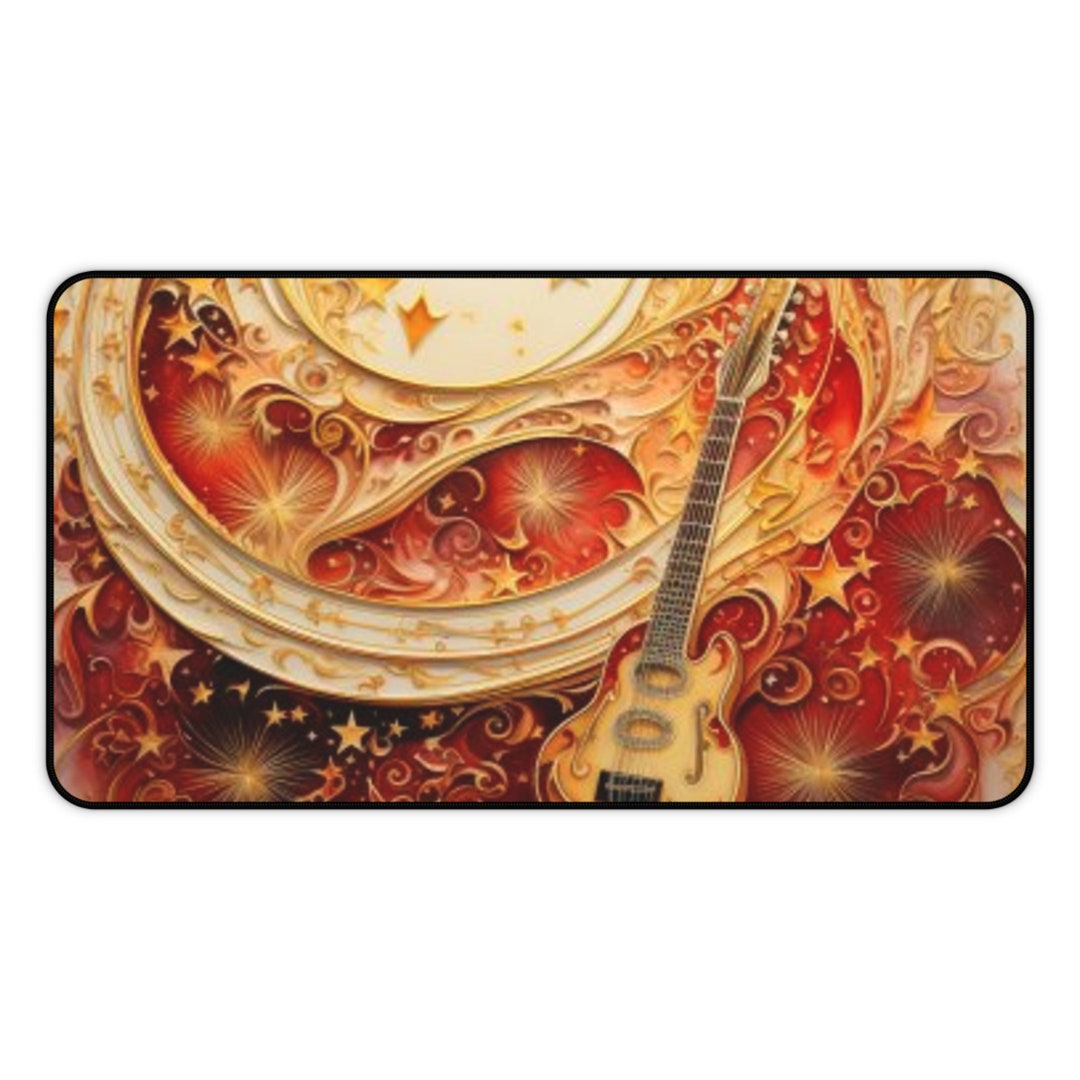 Ivory & Gold Desk Mat - Etsy