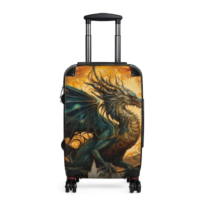 Green Fire Dragon Suitcase - Etsy
