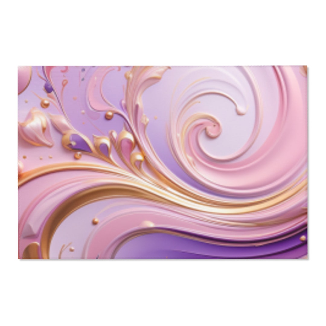 Lavender & Pink Waltz Area Rug - Etsy