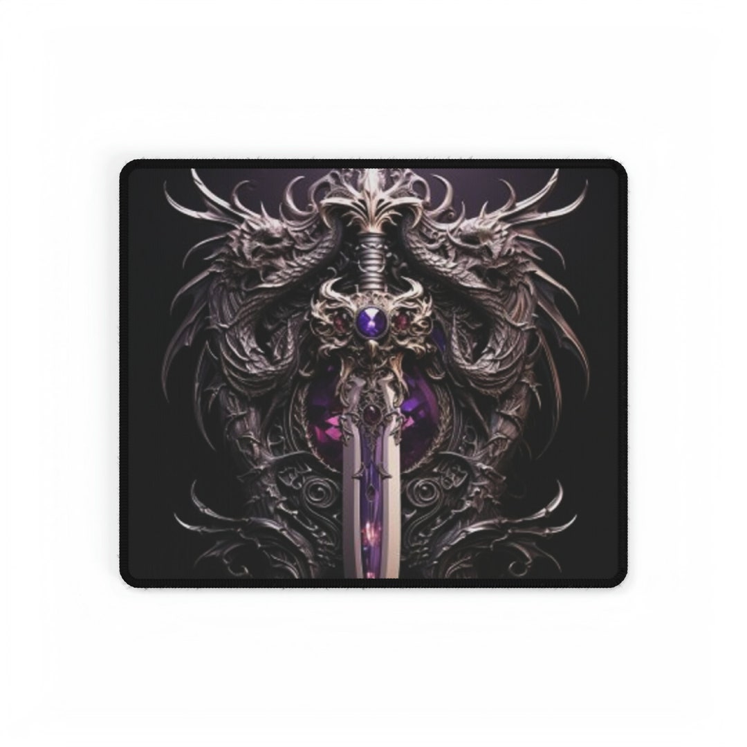 Purple Dragon Sword Desk Mats - Etsy
