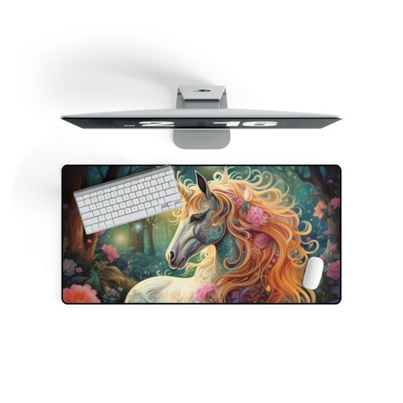 Rainbow Unicorn Desk Mat Unicorn Mat Unicorn Desk Mat Rainbow Unicorn ...