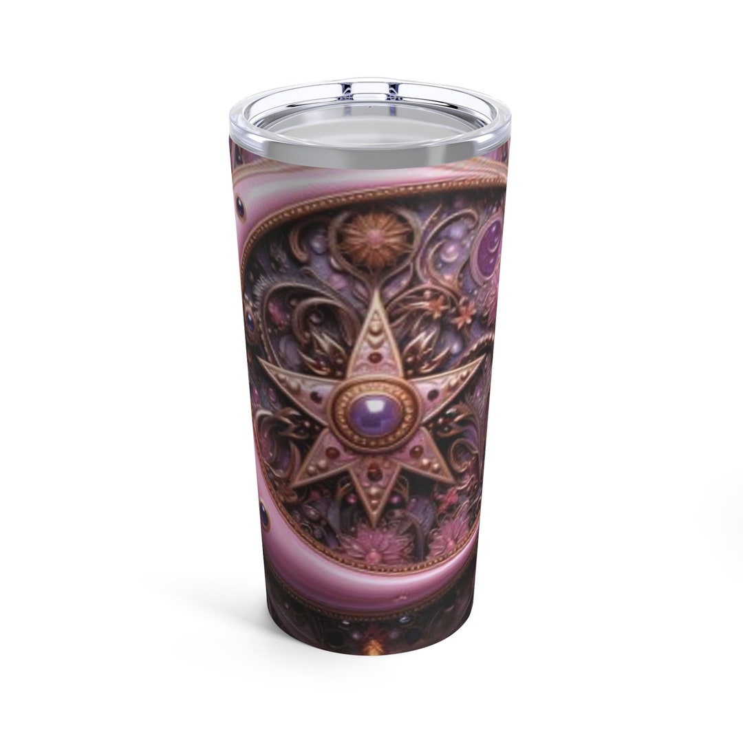 Pink Celestial Moon Tumbler 20oz - Etsy