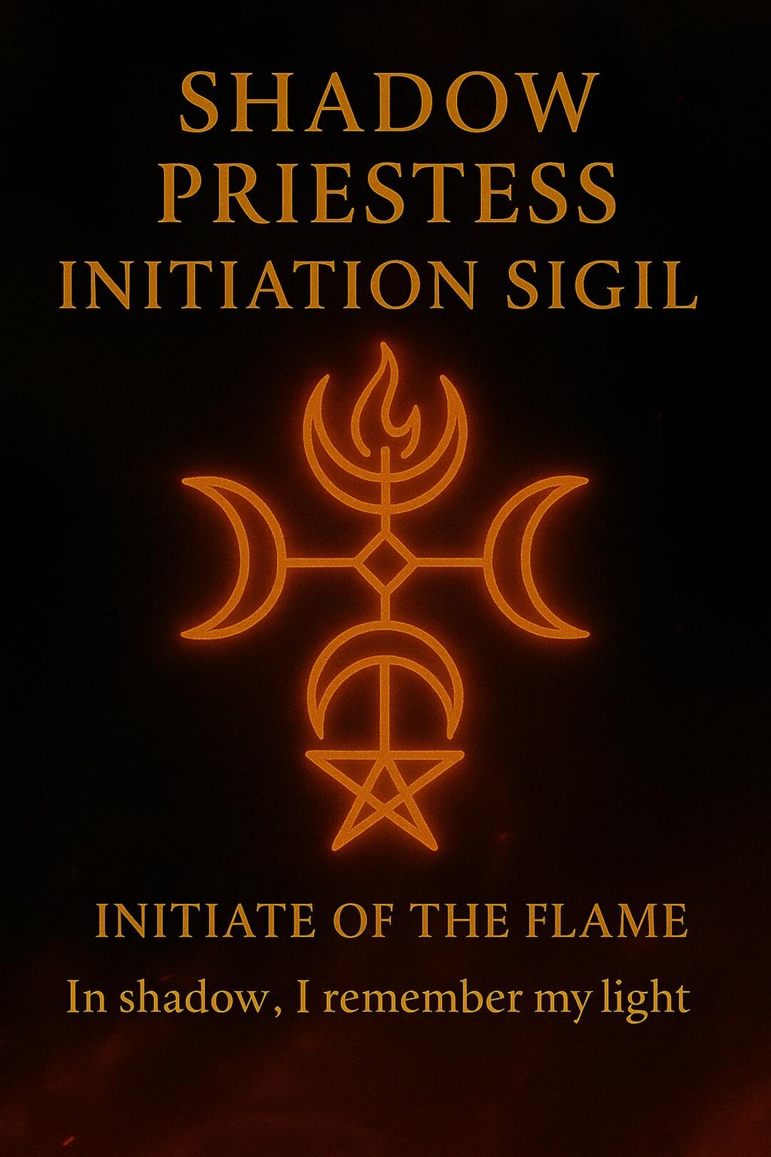 Ready for Shadow Work? Your Shadow Priestess Initiation Sigil | Digital ...