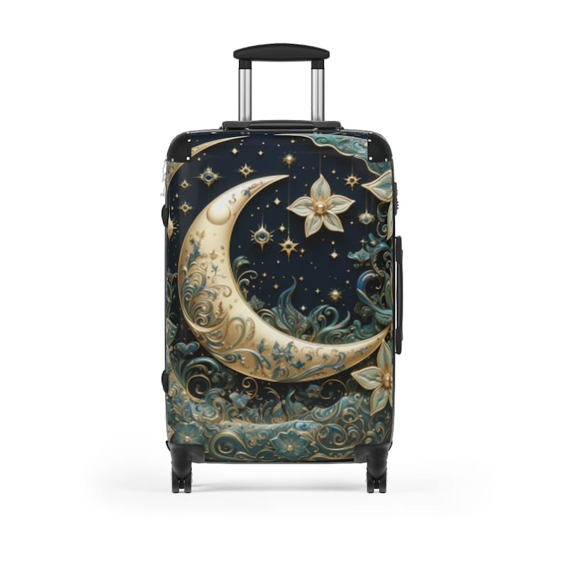 Gold Crescent Moon Suitcase - Etsy