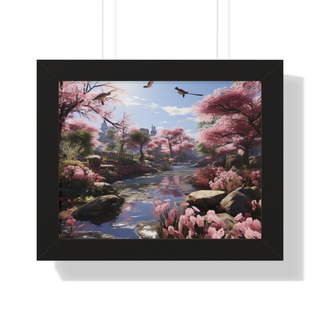 Pink Blossom Poster Cherry Blossom Poster Pink Cherry Blossom Poster ...