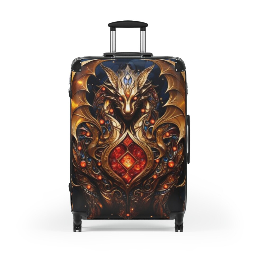 Gold Dragon Suitcase - Etsy