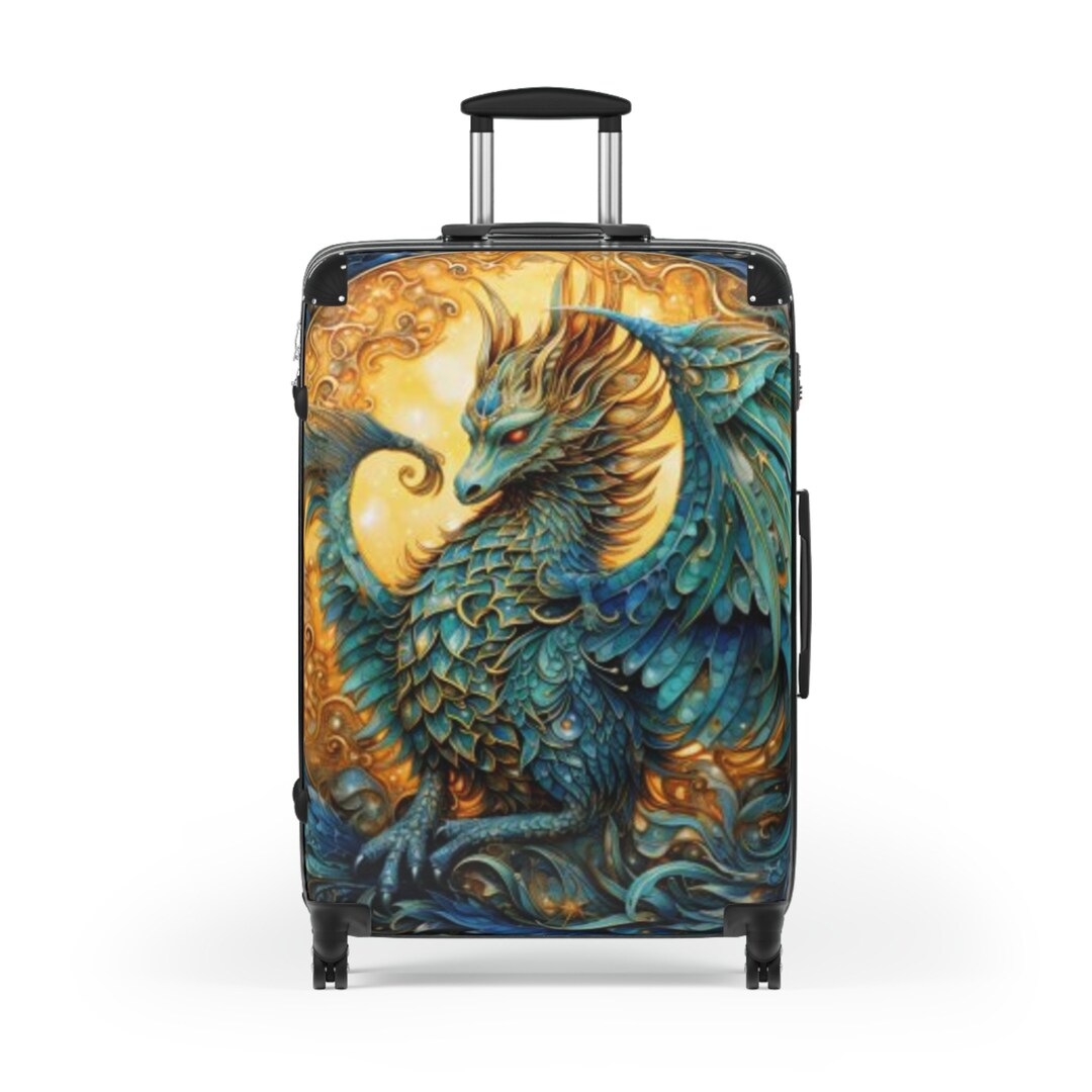 Green Dragon Guardian Suitcase - Etsy