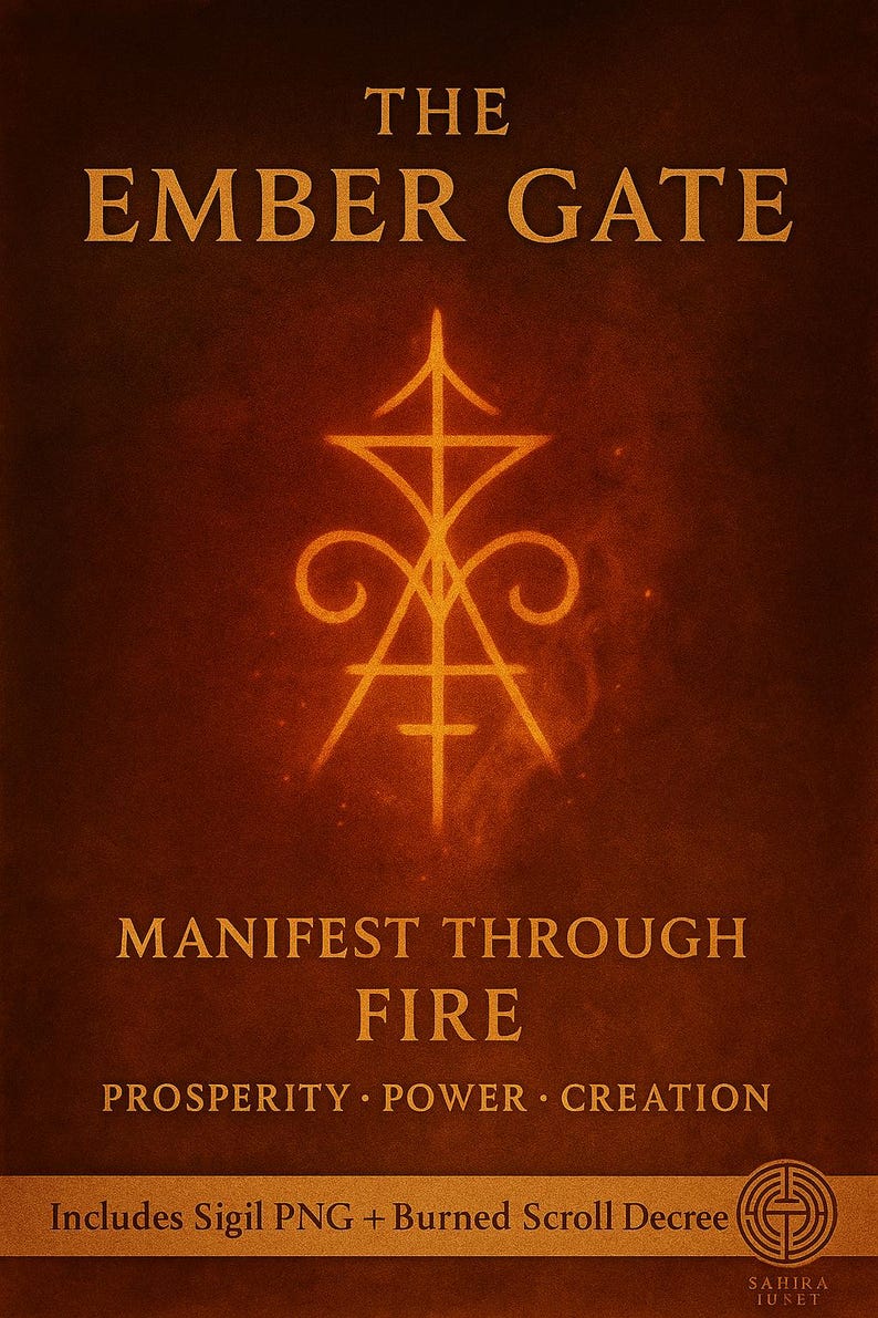 Manifestation Sigil | the Ember Gate | Prosperity • Flow • Creative ...