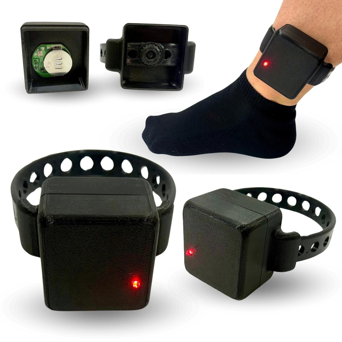 Ankle Monitor Flashing Light Ankle Monitor, Ankle Monitor Prop, Fake ...