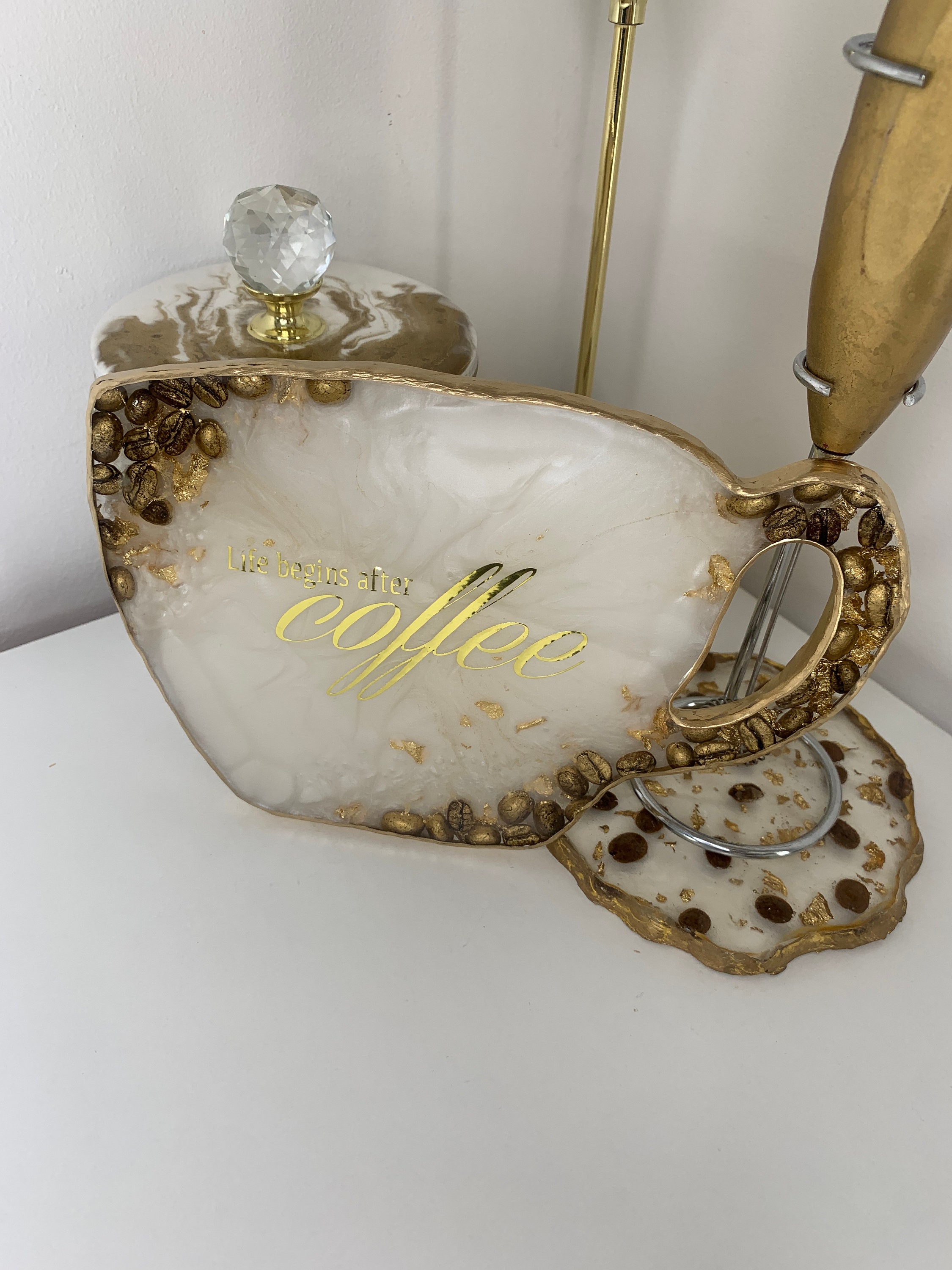 MEDIUM Resin Coffee Mug Coaster. 5/8 Inch - Etsy