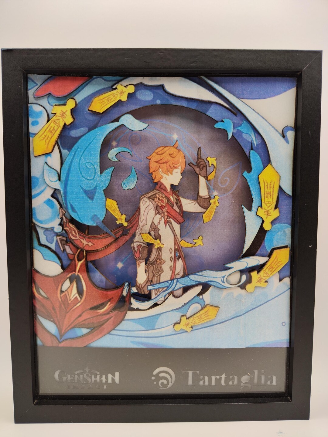Genshin Impact Lightbox – Handmade Illuminated Frame With Tartaglia ...