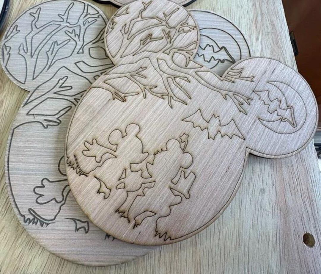 Mickey Mouse Halloween Laser Cut File - Etsy
