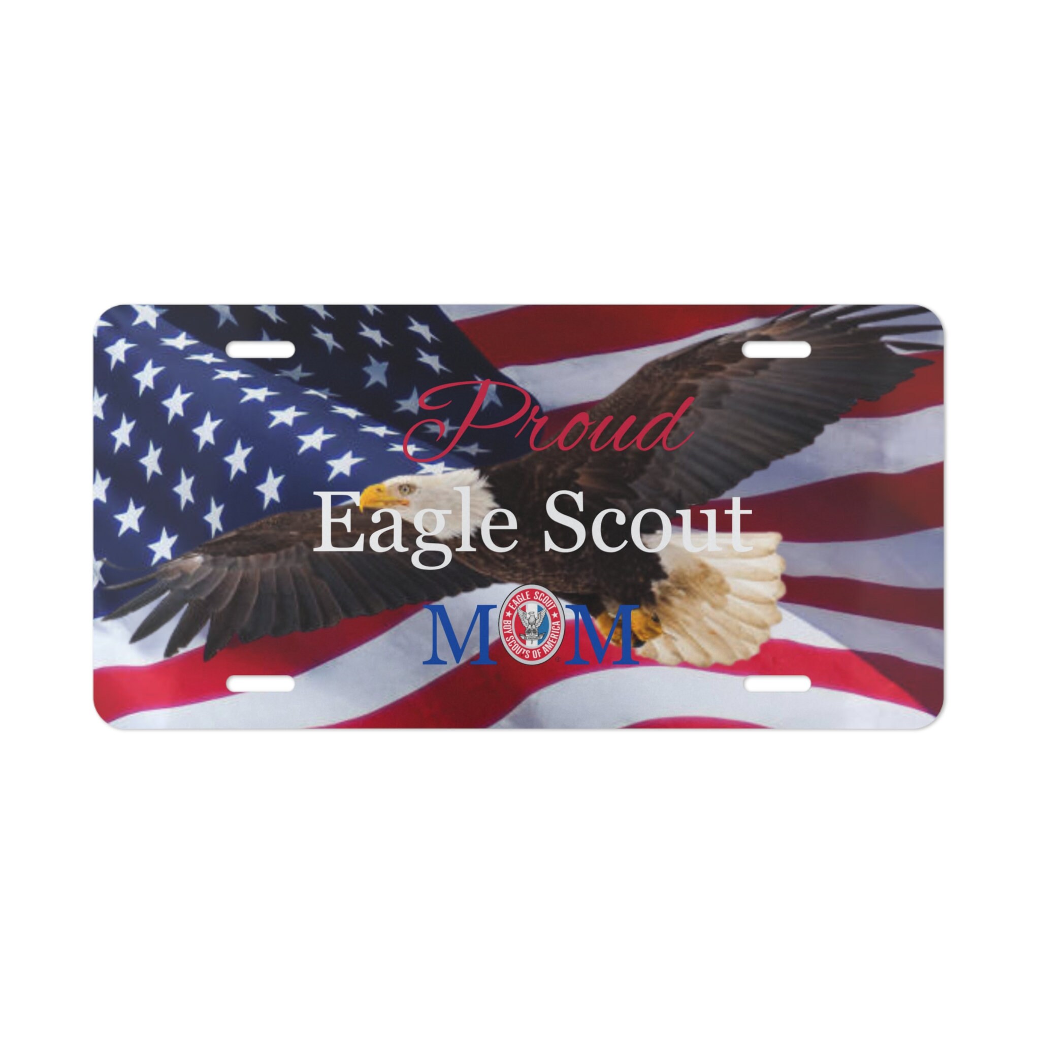 Proud Eagle Scout Mom, Eagle Scout License Plate, Vanity Plate - Etsy