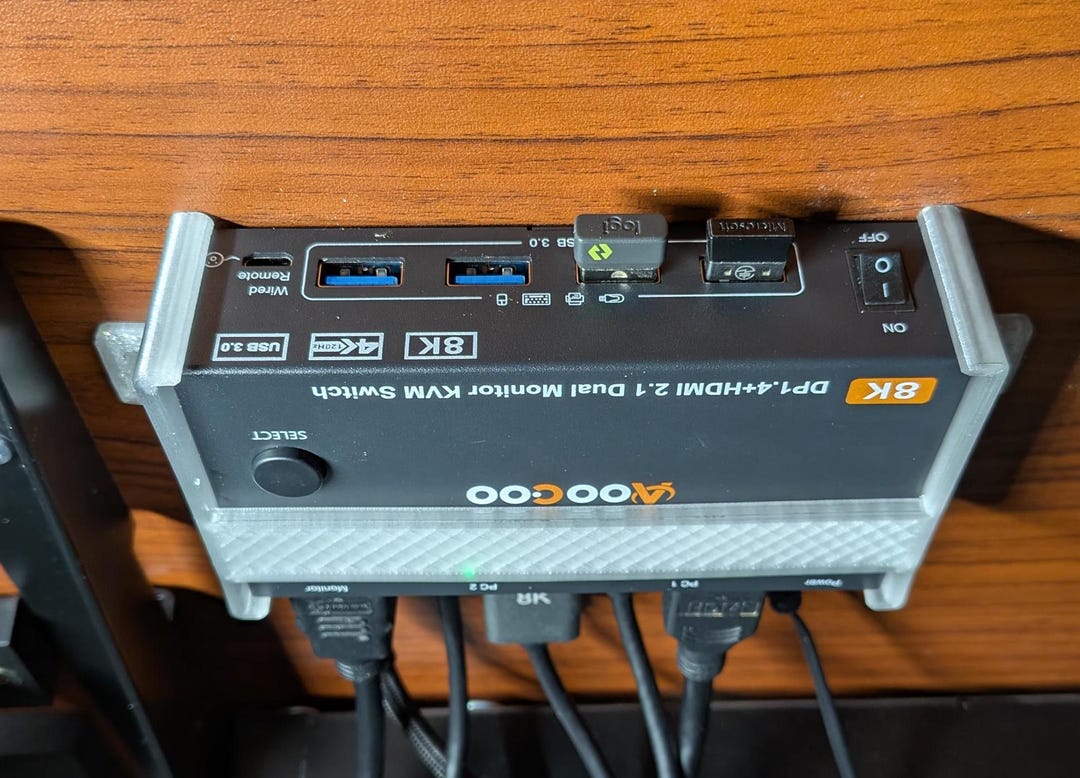 Under Desk Mount: Custom Docking Station, Mini PC, KVM Stand - Etsy
