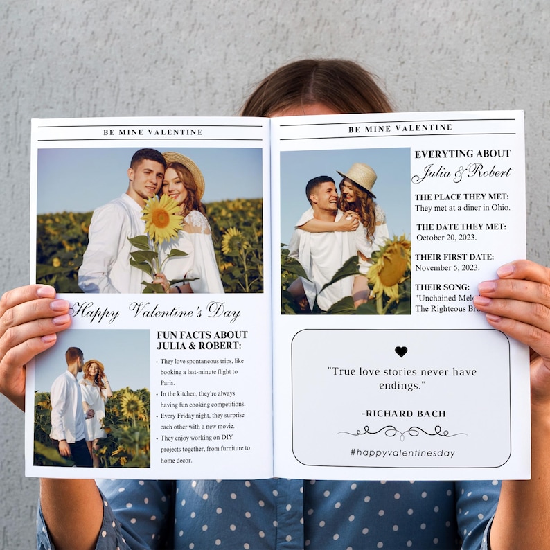 Valentine's Day Newspaper Template: Editable Cupid Design (canva ...