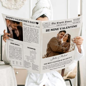 Valentine's Day Newspaper Template: Editable Cupid Design (canva ...
