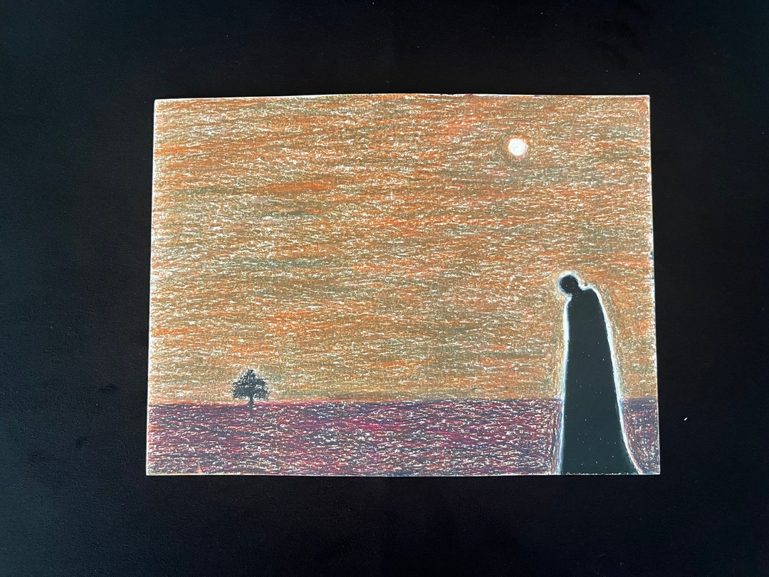 Oil Pastel Drawing - Etsy
