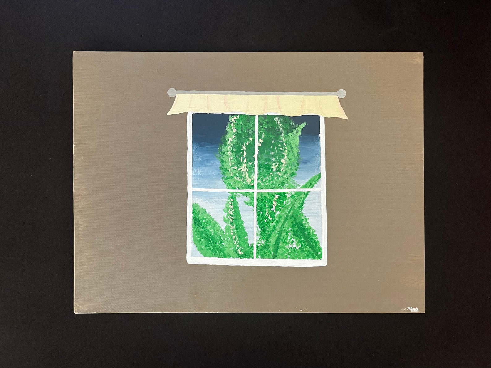 Acrylic Painting of a Window - Etsy