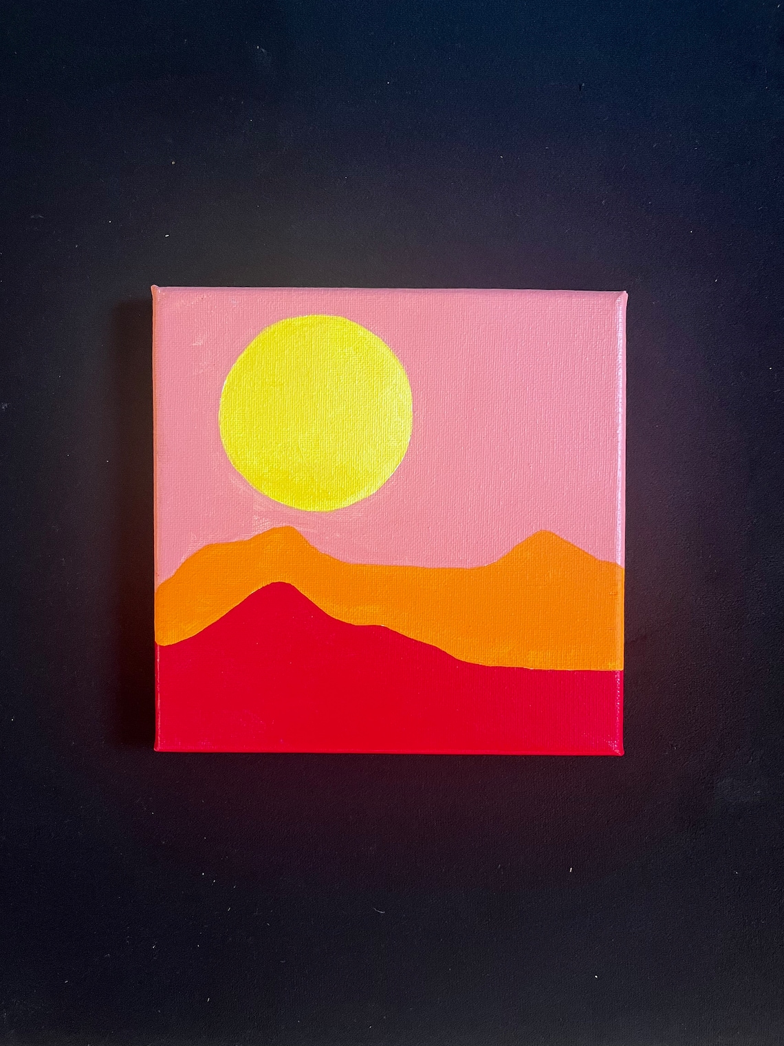 Simple Sunset // Acrylic Painting - Etsy