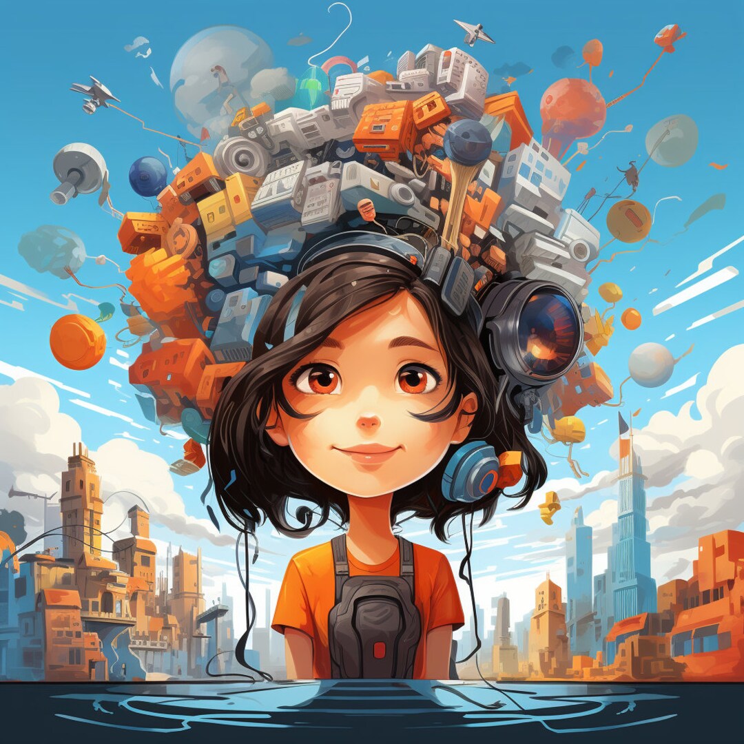 Overthinking/ Digital Art/ Ai Generated Art/ Downloadable/ Poster Print ...
