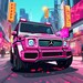 Pink Gwagon/ Set of 4/ai Generated Art/ Printable Art/ Digital Art/ Ai ...
