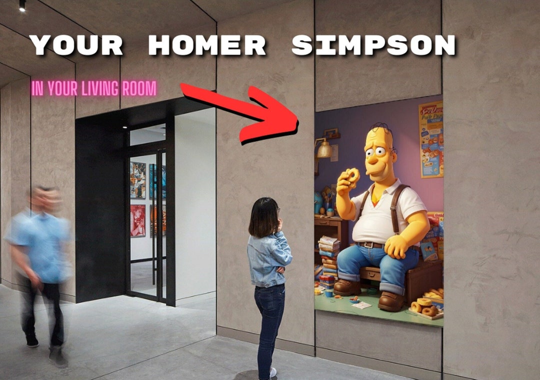 Homer Simpson Midjourney Poster - A Hilarious Tribute to the Iconic ...