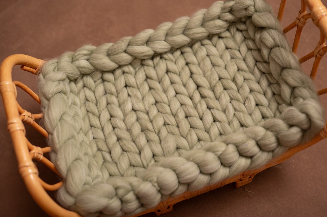 Newborn Chunky Blanket, Newborn Photo Prop - Etsy