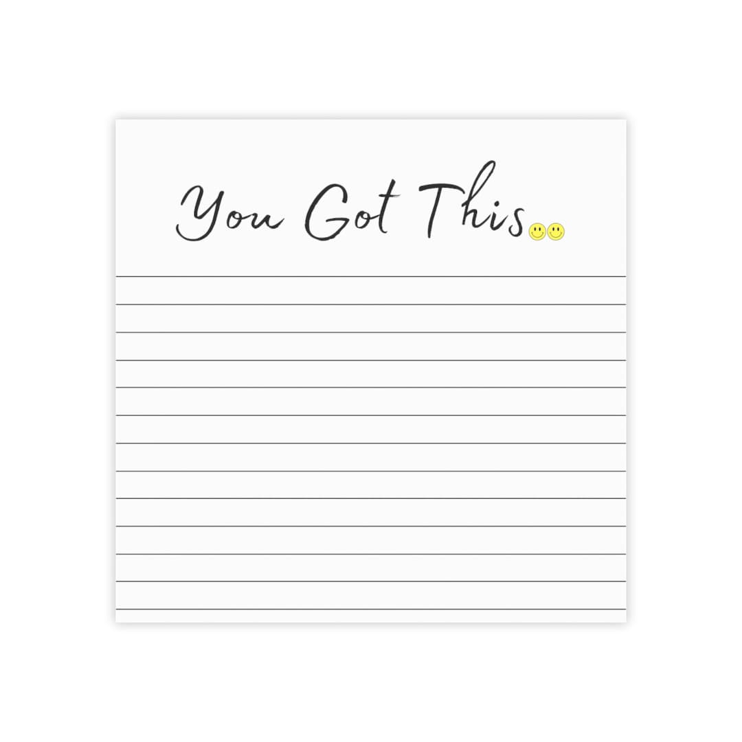 You Got This Post-it /motivational Post-it / Sayings Post-it ...