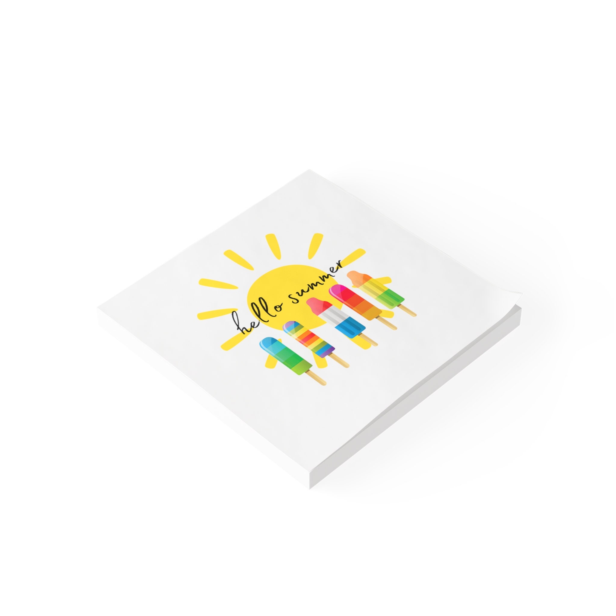 Hello Summer Post-it/summer Post-it/ Popsicle Post-it/ Sun Post-it/post ...