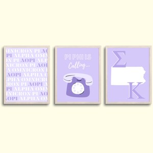 CUSTOM Sorority Poster Set - Etsy