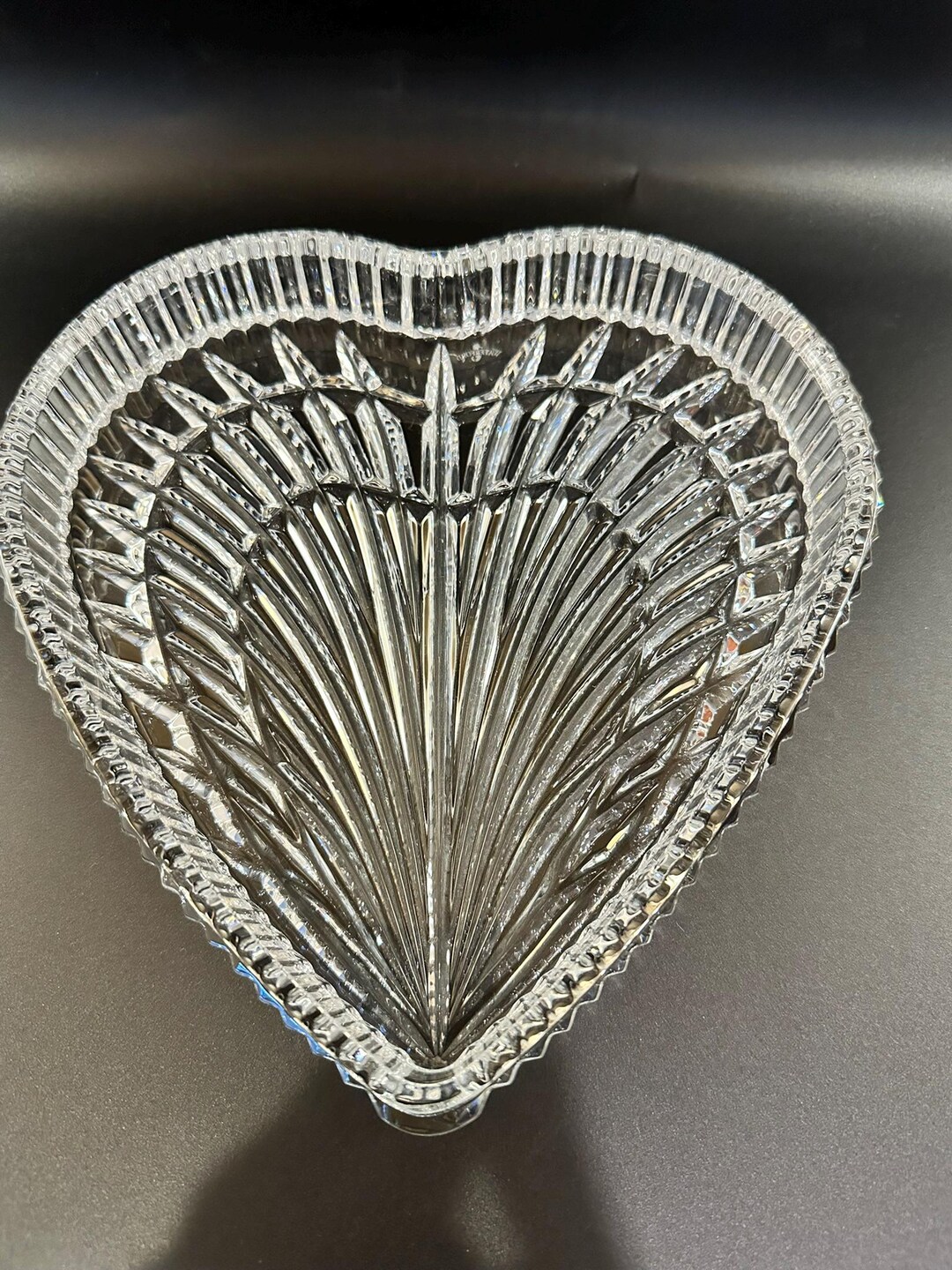 Waterford Crystal Heart Shaped Vanity Tray, Discontinued Piece - Etsy