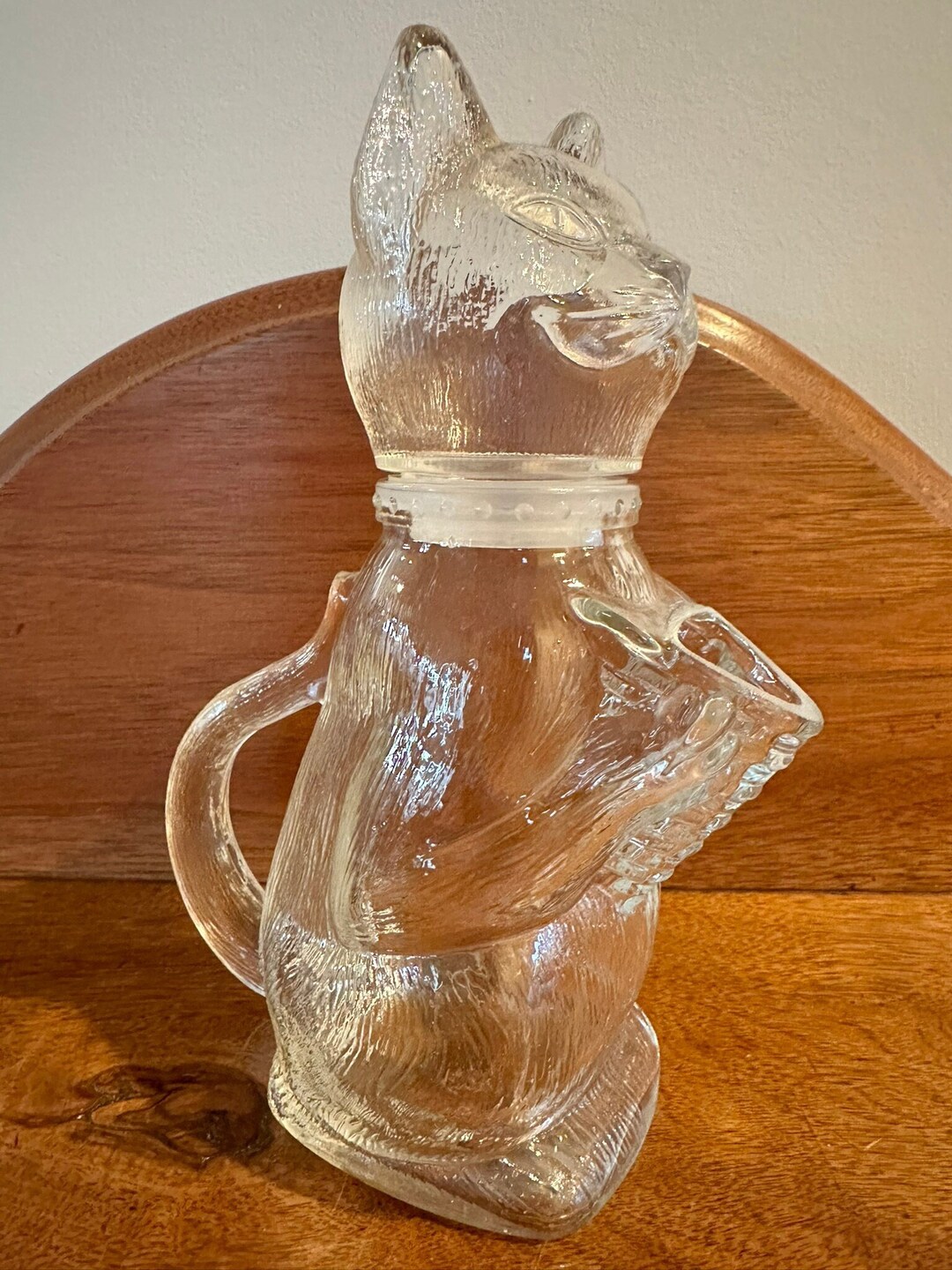 Vintage WMF Germany Cat Glass Pitcher - Etsy