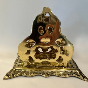 Vintage Art Nouveau Ornate Brass Letter Holder - Etsy