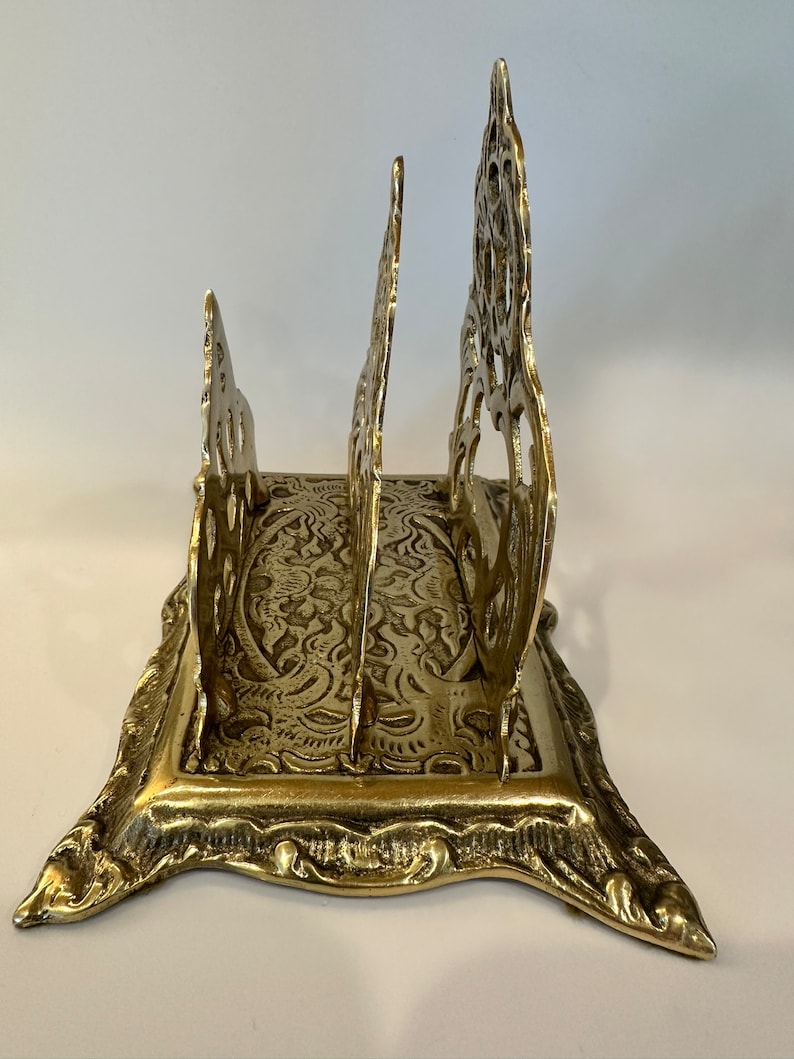 Vintage Art Nouveau Ornate Brass Letter Holder - Etsy
