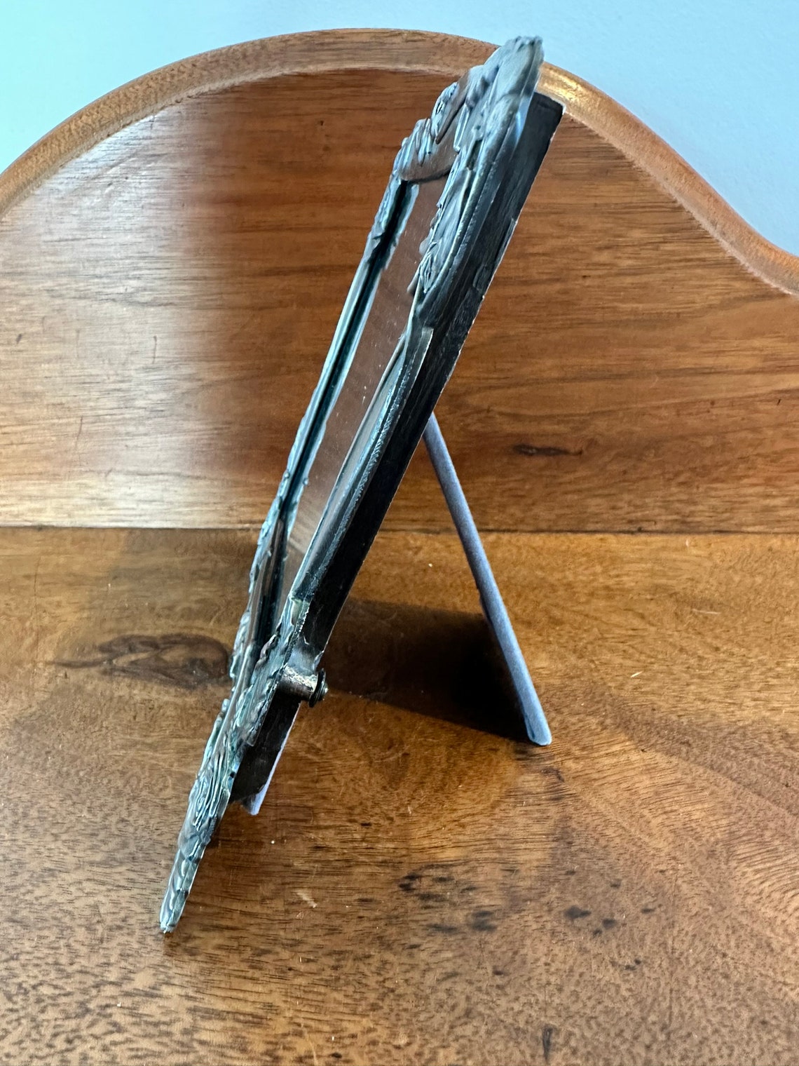 Vintage Climbing Rose Pewter Picture Frame - Etsy