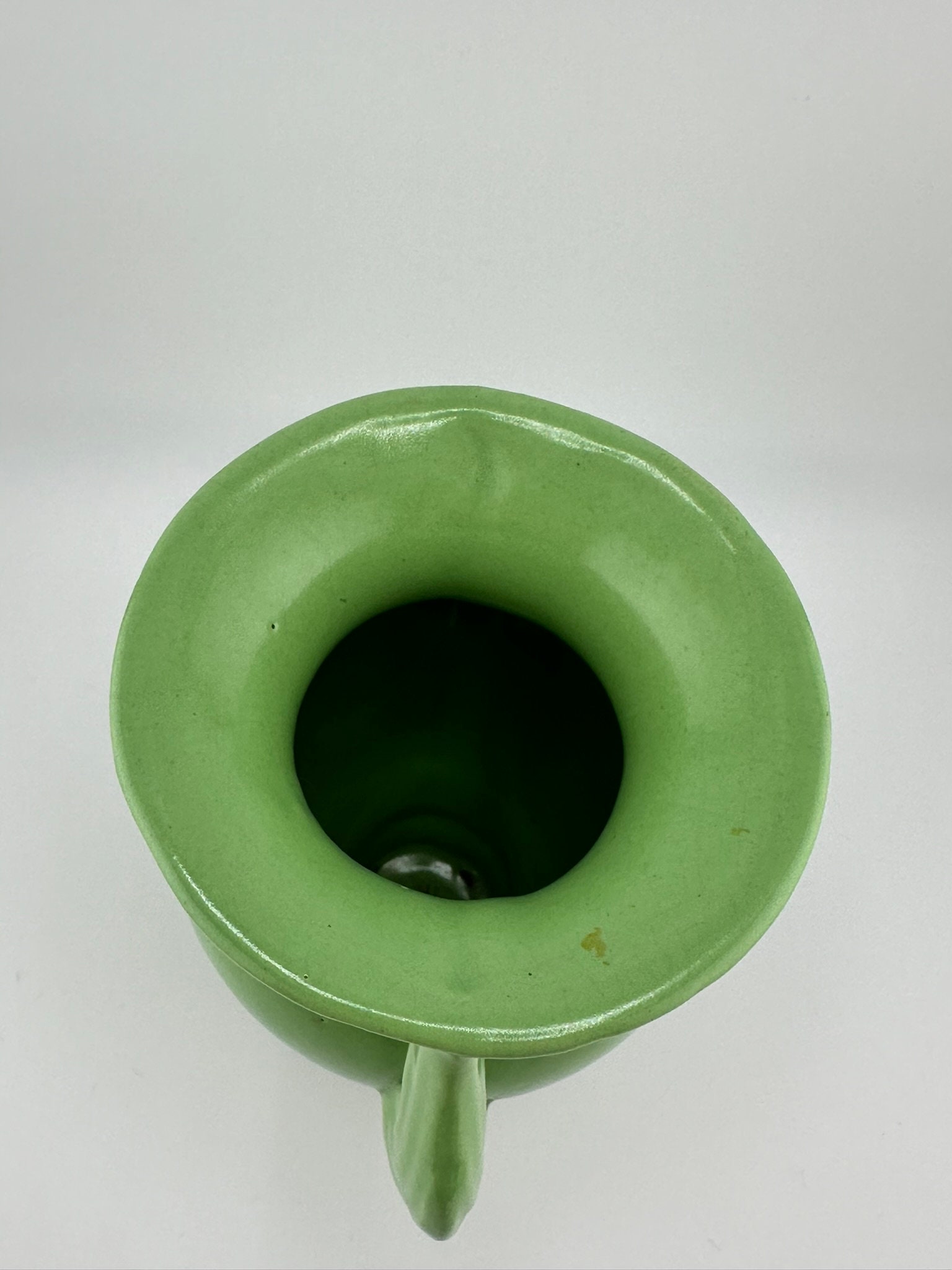 Vintage 1940's Niloak Pottery Green Vase - Etsy