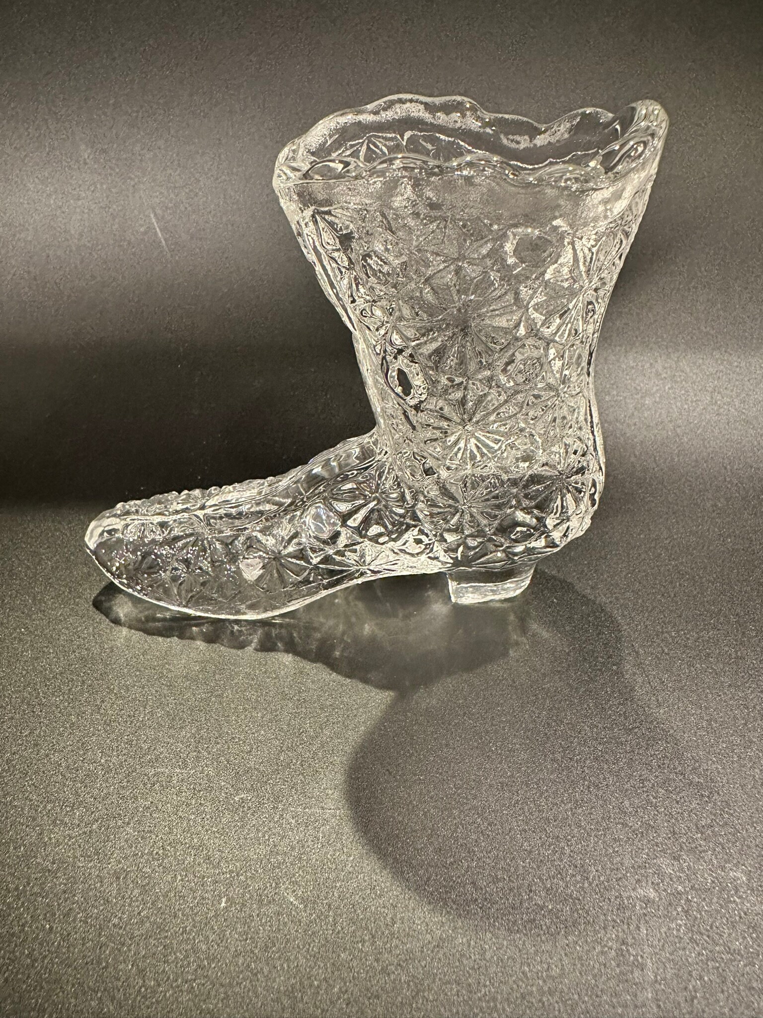 Fenton Glass Daisy and Dot Glass Boot - Etsy