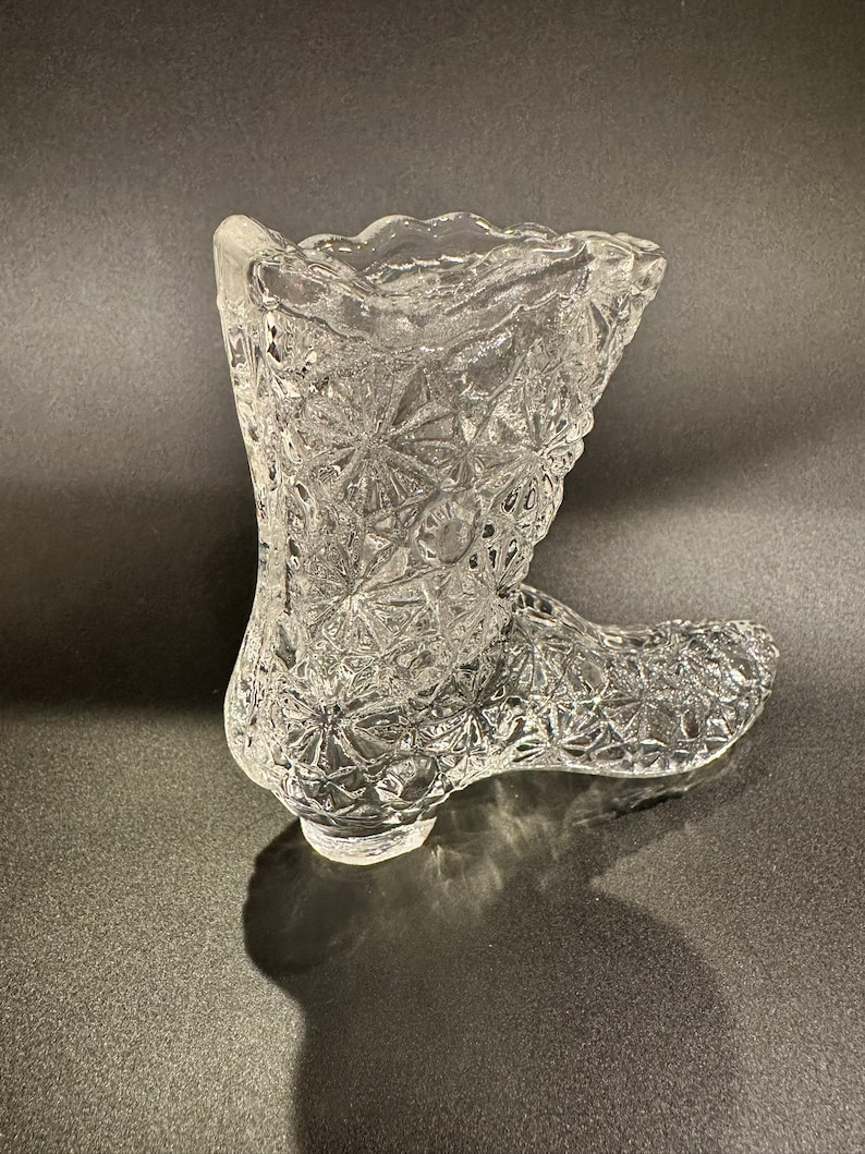 Fenton Glass Daisy and Dot Glass Boot - Etsy
