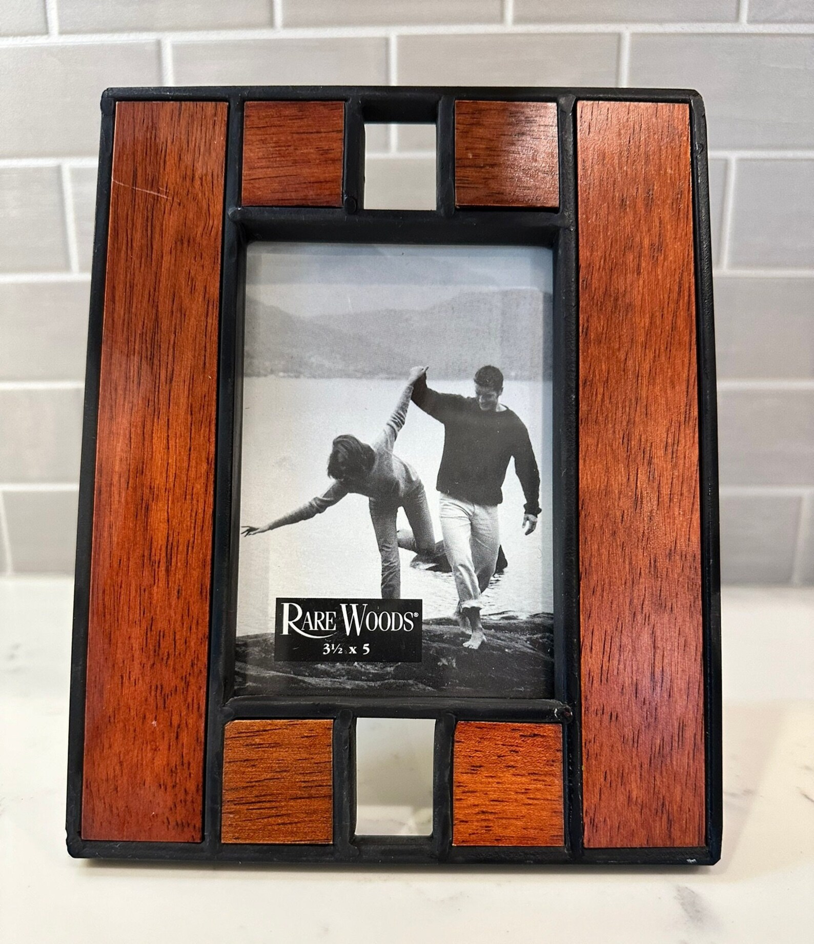 Vintage Rare Woods Metal and Wood Picture Frame - Etsy