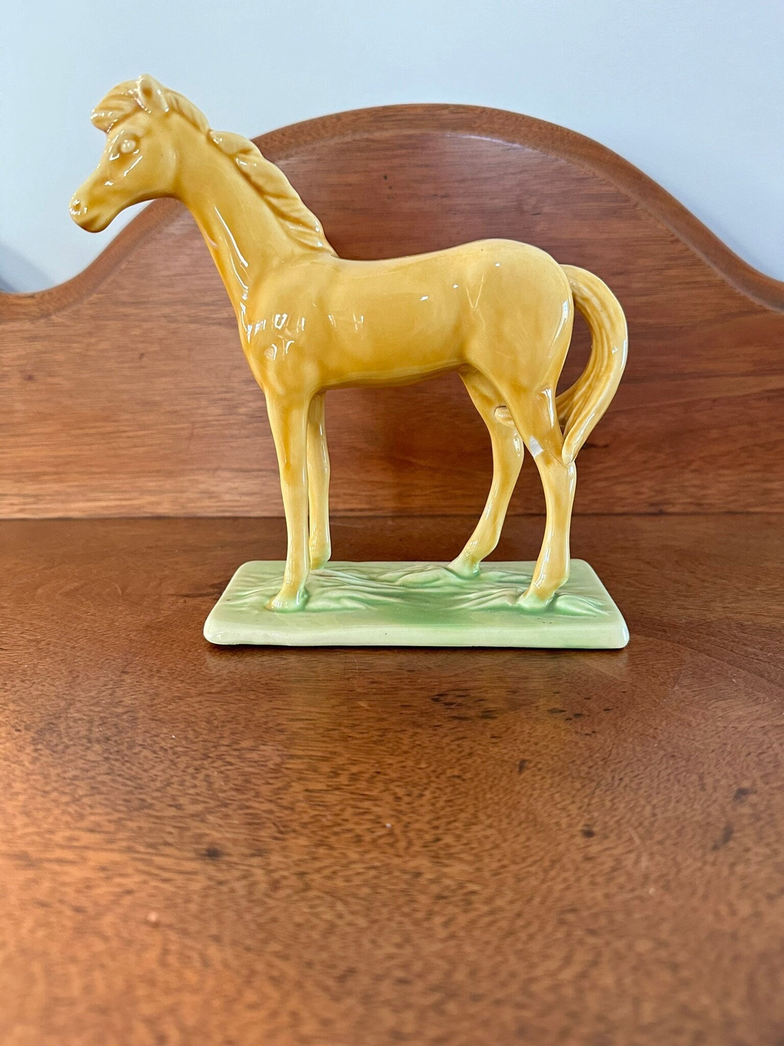 Vintage Bauer/cemar Pottery Large Horse Figurine - Etsy